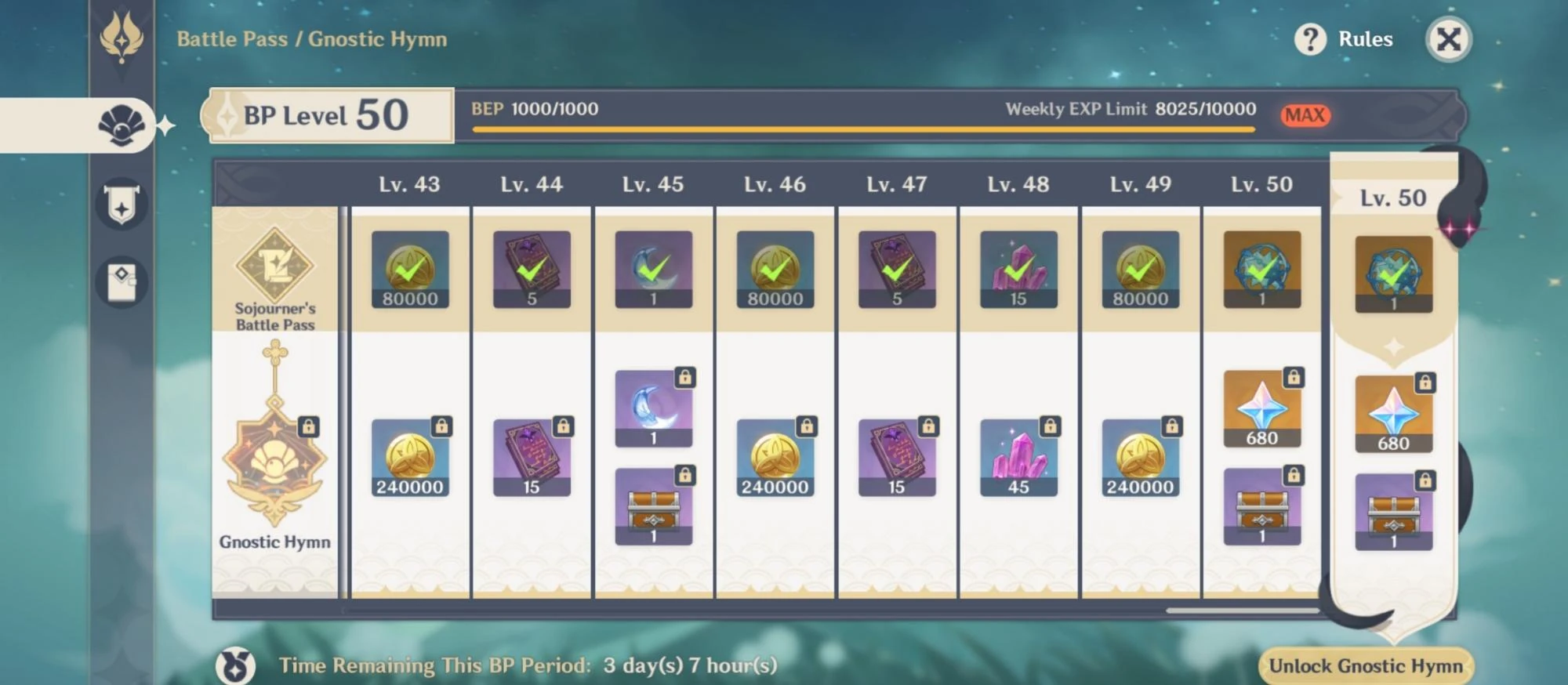 Reached lv 50 ! | Fandom