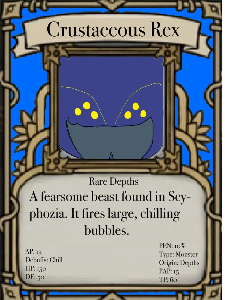 Deepwoken TCG: Crustaceous Rex | Fandom