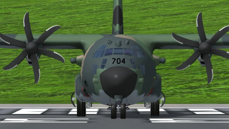 4704 C-130H Philippine Air Force For Turboprop Flight Simulator Livery ...
