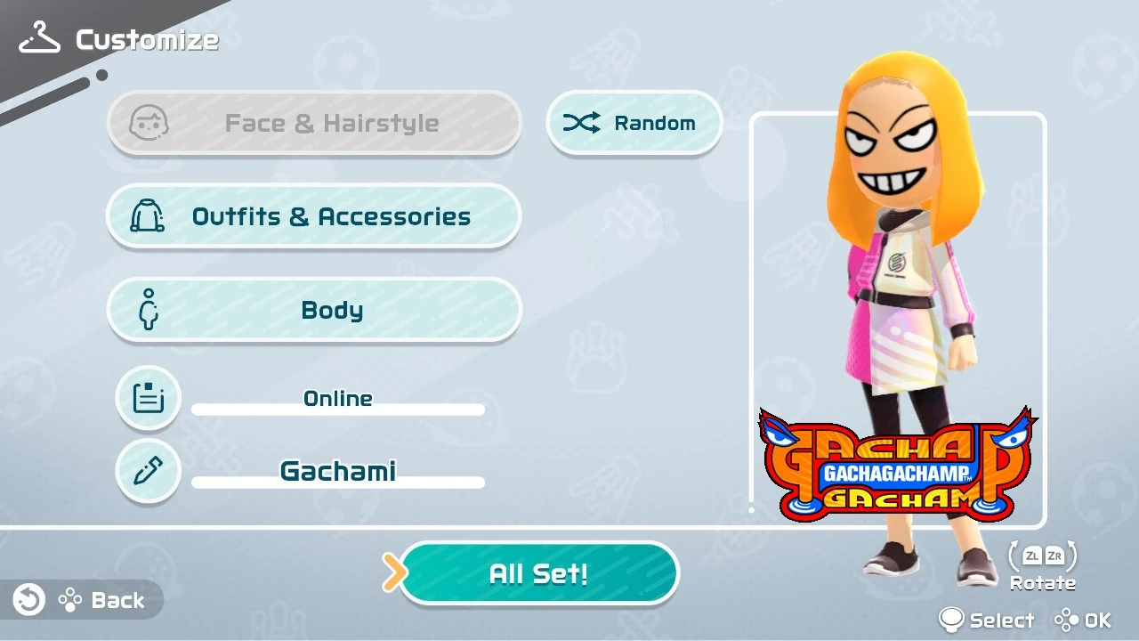 New Gachami Mii I made from Gachaga Champ for Switch Sports | Fandom