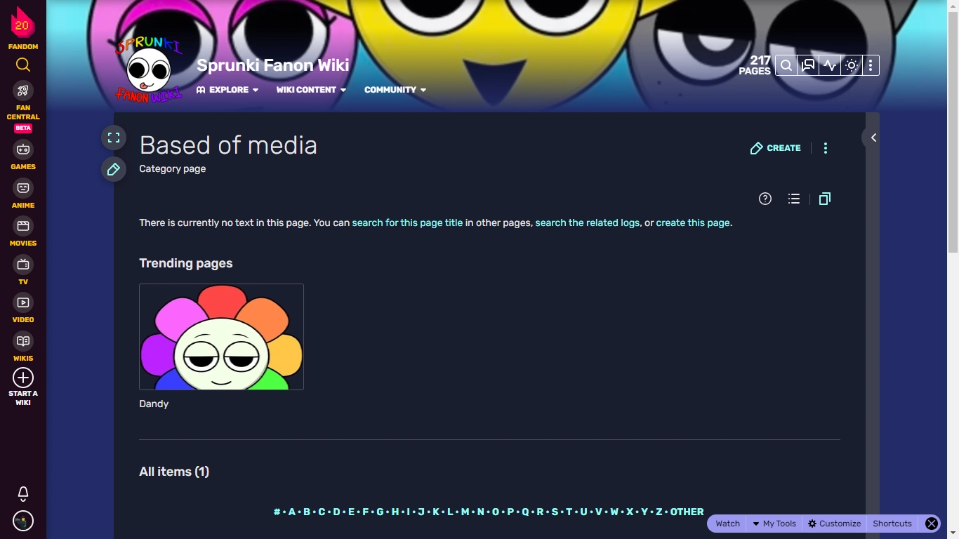 should we make a category that all of it is based of media? | Fandom