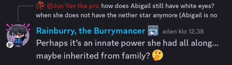 Abigail's white eyes | Fandom