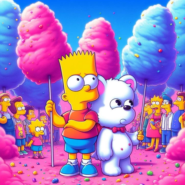 Some More AI Art of Bart Simpson and Cotton Candy | Fandom