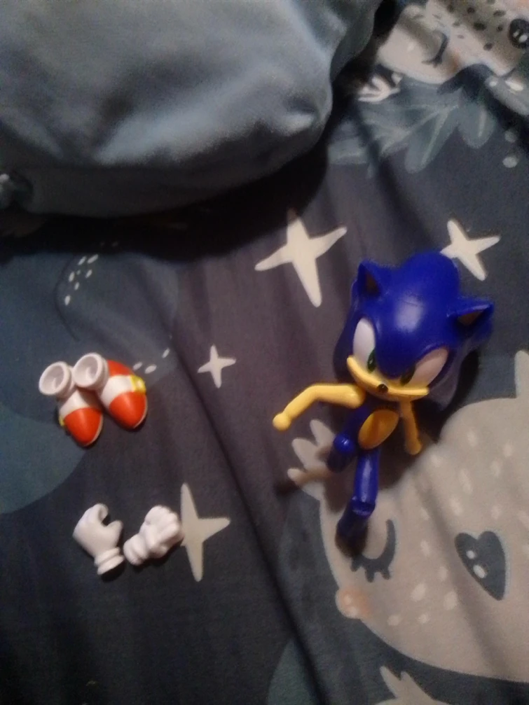 Sonic without shoes and gloves real!! 1! 1!!! 11!!! | Fandom