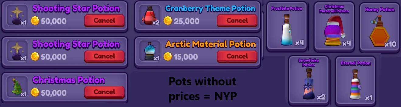 Selling element pots | Fandom