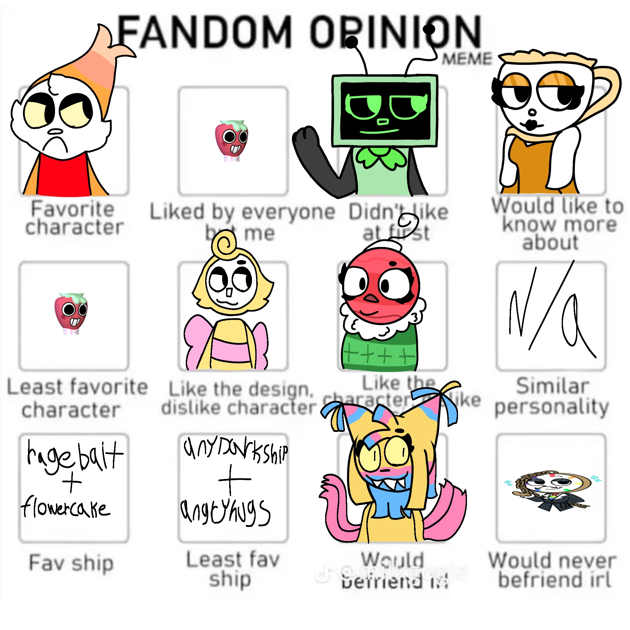 Fandom opinion meme ig | Fandom