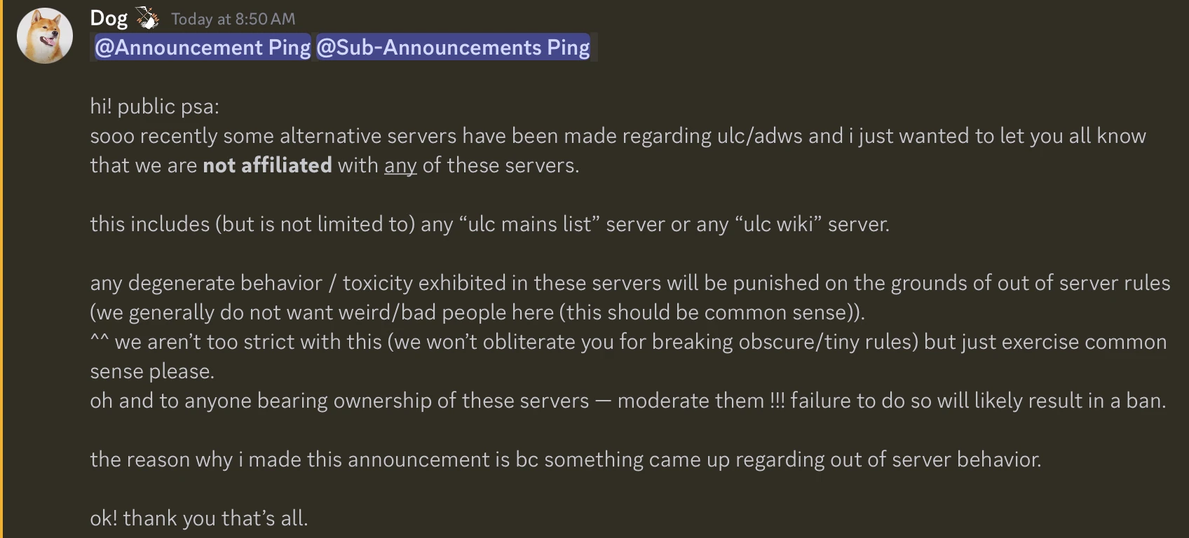 there’s a ulc Wiki Server? | Fandom