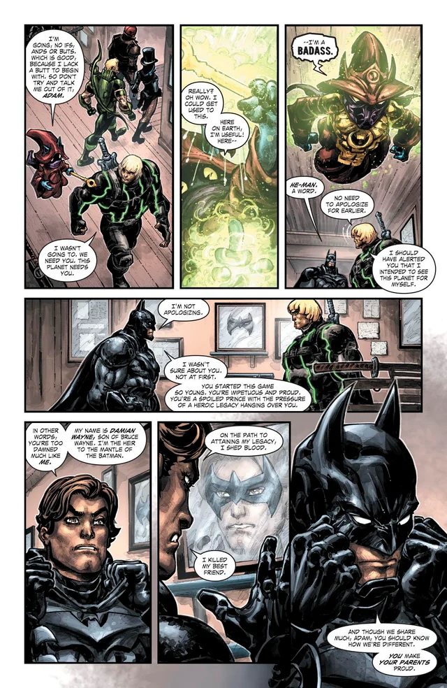 Damian sees the errors of his way [Injustice vs Masters of the universe ...