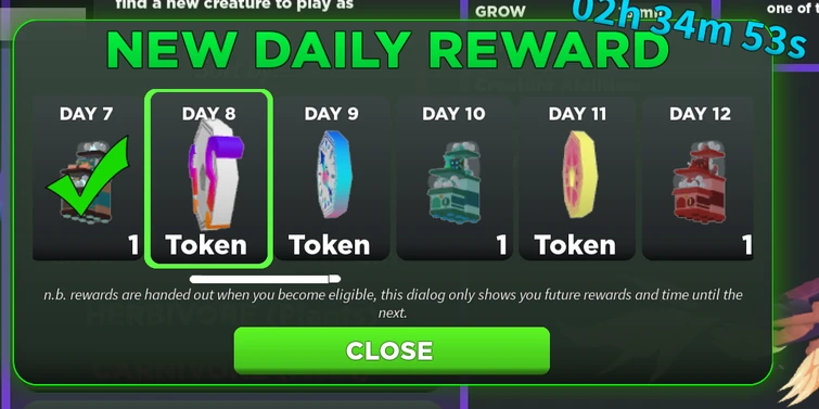 whoa when did max growth tokens get added to daily rewards | Fandom