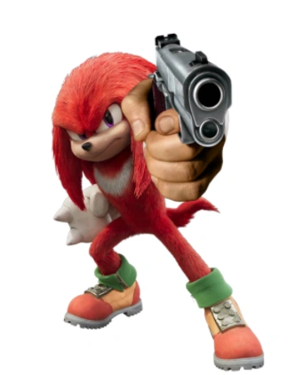 KNUCKLES WITH A GUN. What's he gonna do with it? | Fandom