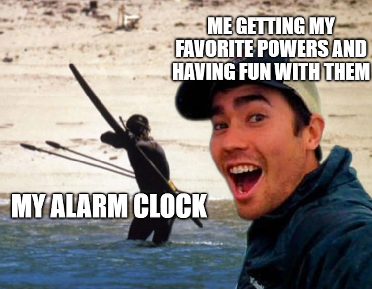 Alarm clock is menacing. meme i made | Fandom