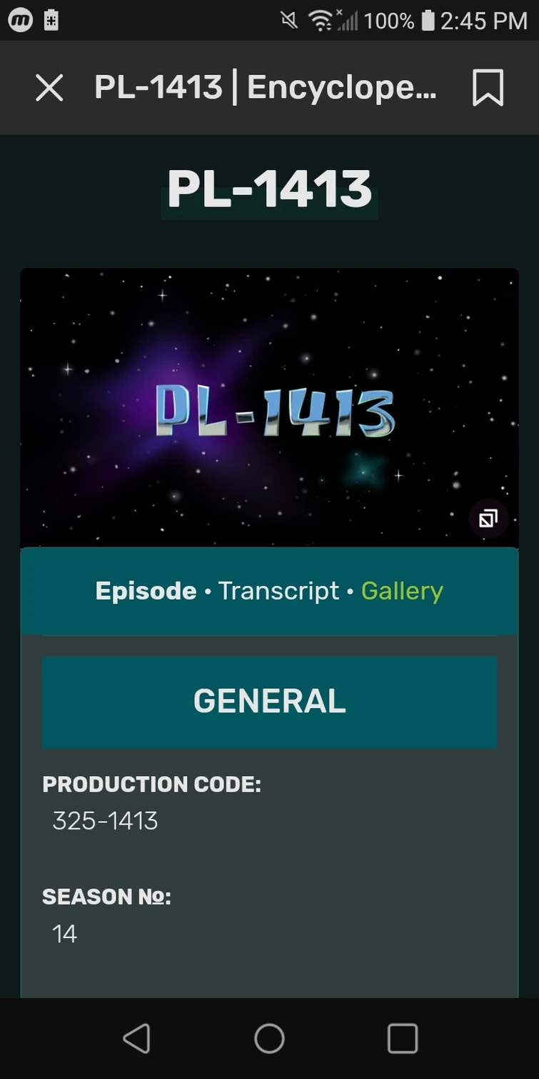 PL-1413 (Title Card and Opening Credits) | Fandom