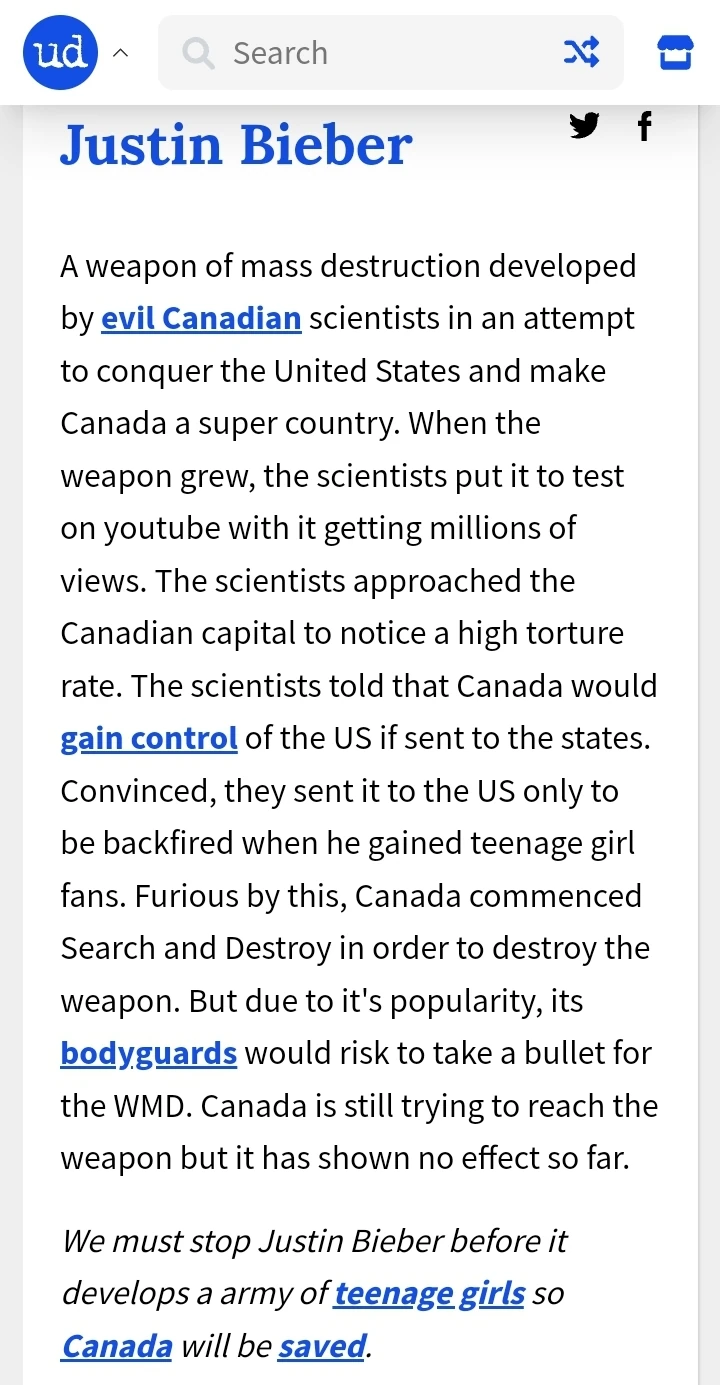 Urban dictionary has an opp | Fandom