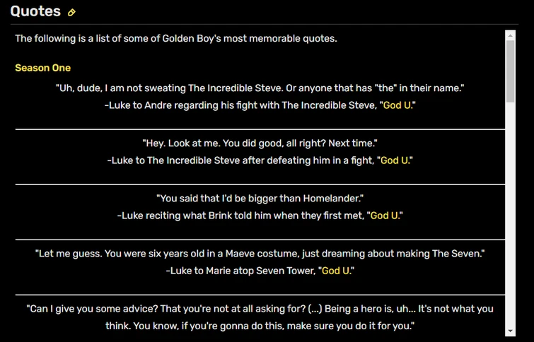 Updated Quotes Section | Fandom
