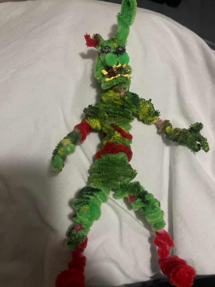 Hey guys I made a pipe cleaner springtrap | Fandom
