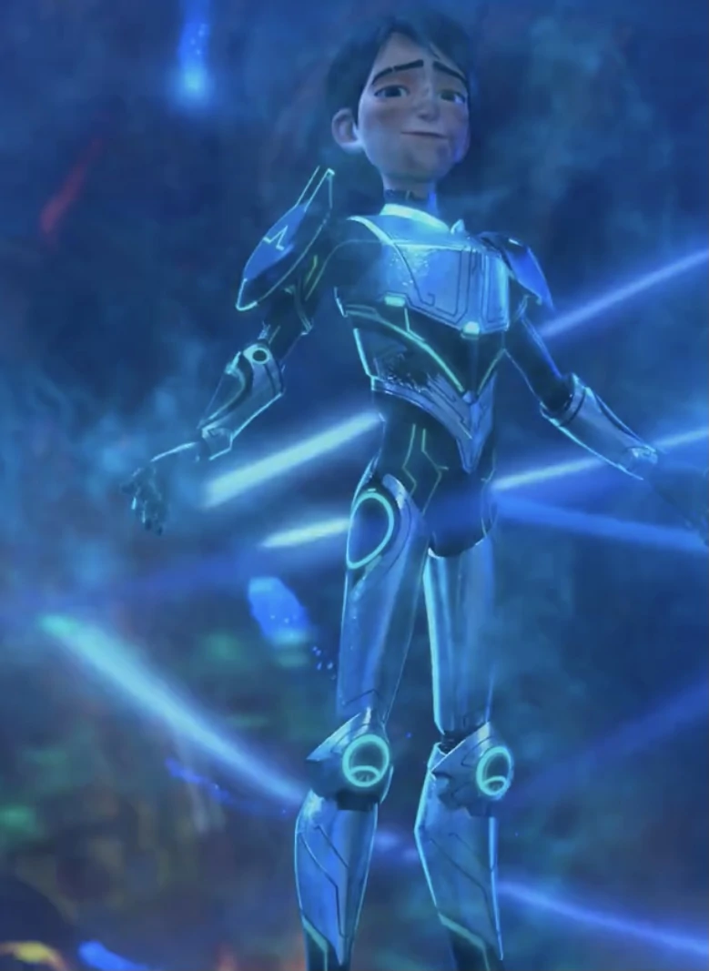Jim’s armor clearly has Akiridion tech due to the style of light ...