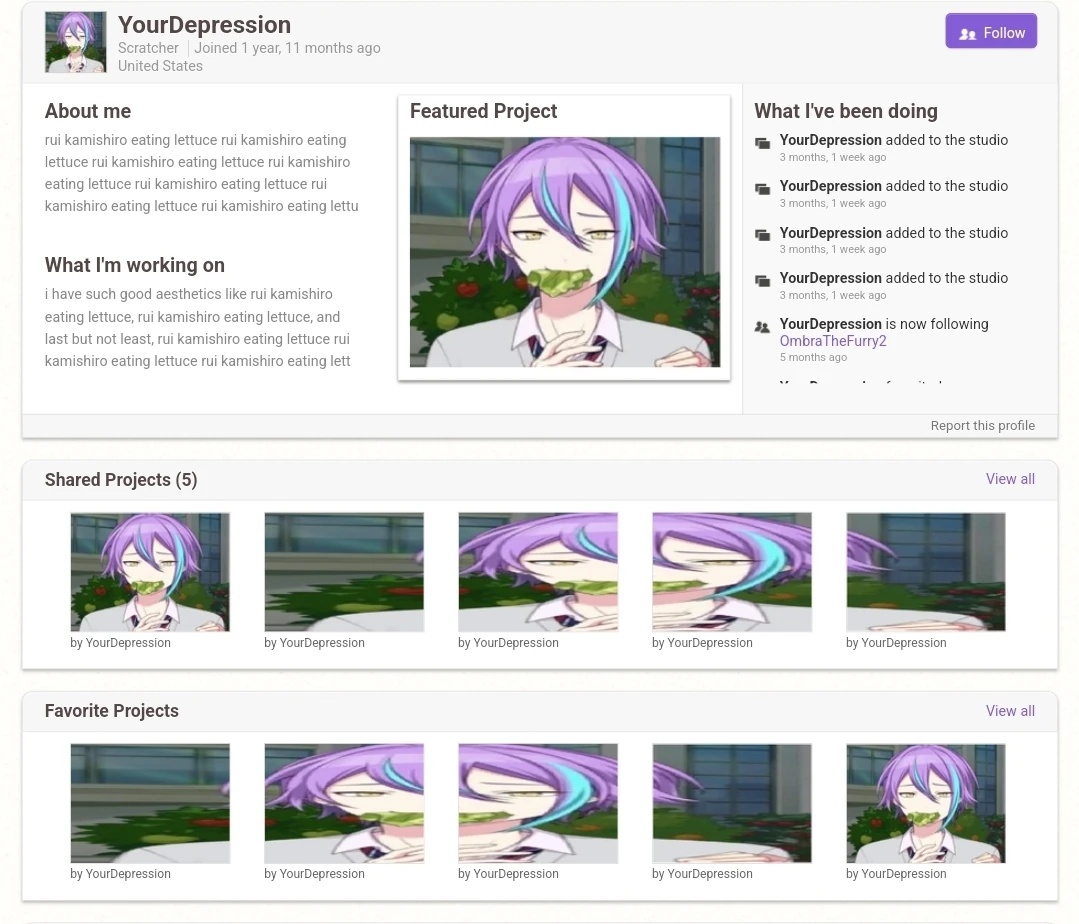 nice scratch profile, alternate account | Fandom