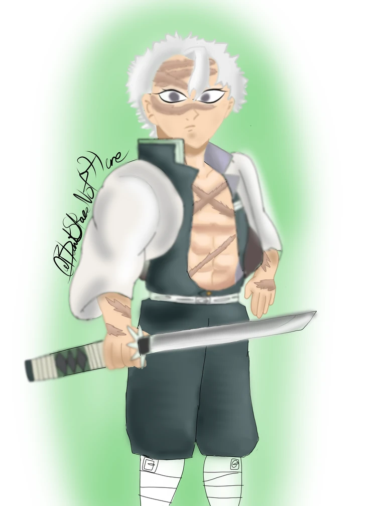 Drawing of Sanemi for the Hashira art collab!!! | Fandom