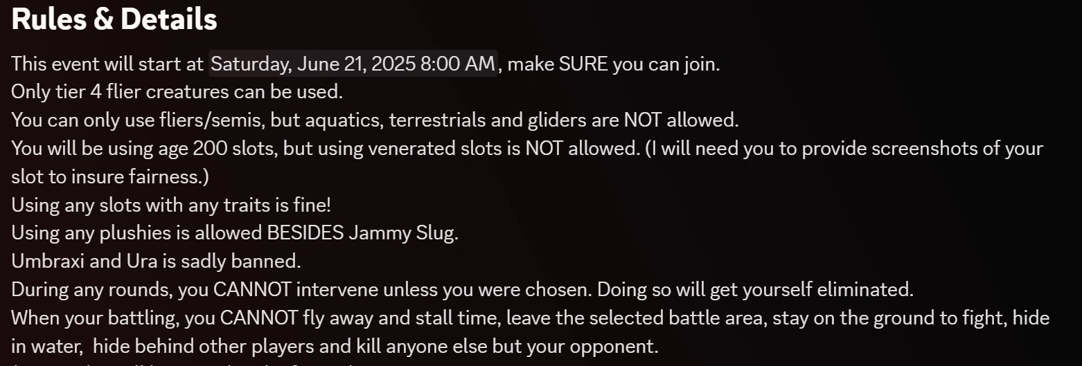 CoS Tier 4 Flier tournament, 80k mush prize JOIN NOW- WE NEED LIKE 5 ...