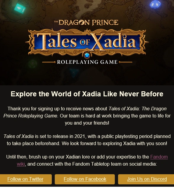 We were mentioned by the Tales of Xadia crew! | Fandom