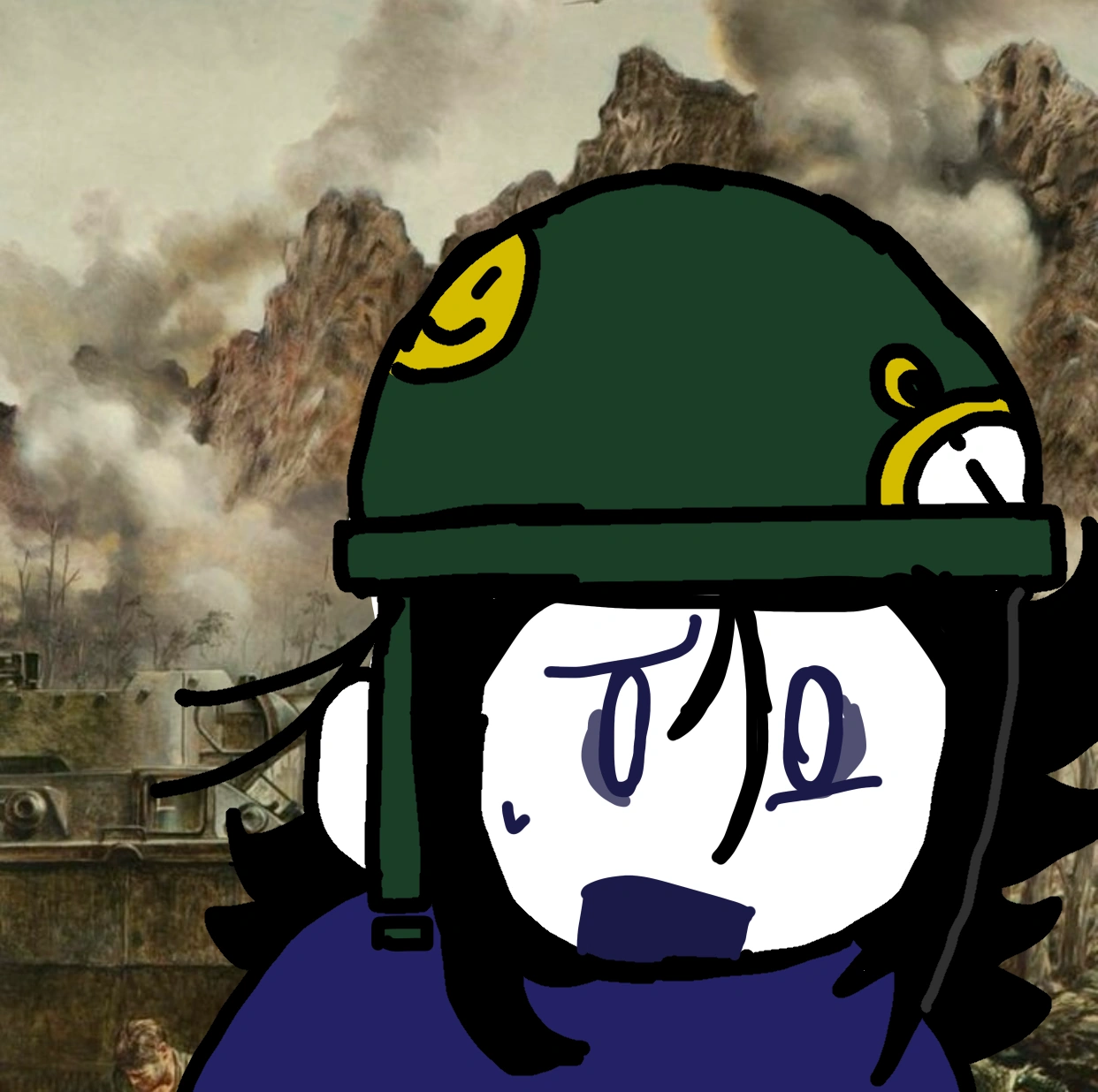 Ever been drawing smh peak and then you just get flashbanged by a memory of your old drawings ...