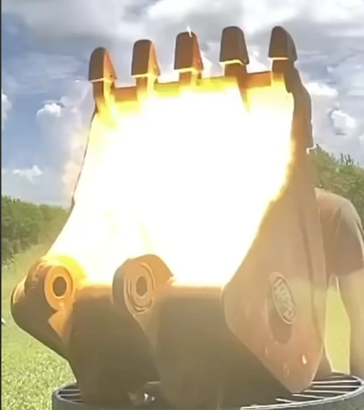 who wants my tasty lava stew im making in my excavator bucket | Fandom