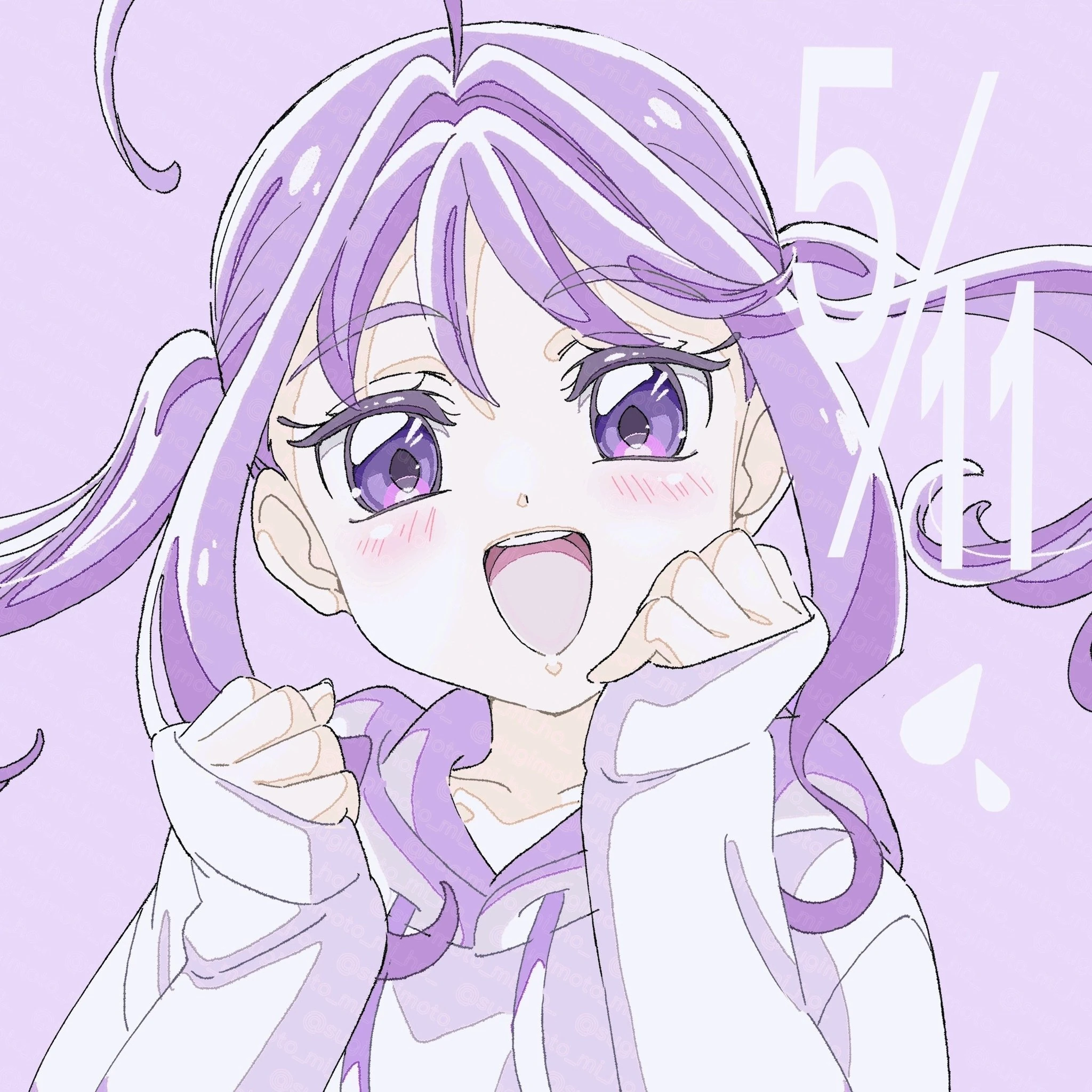 To commemorate Kokoro's birthday, a drawing by the official character ...