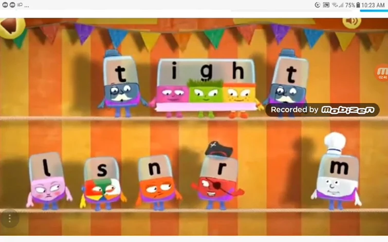 "Tight" scene in the Alphablocks Game | Fandom