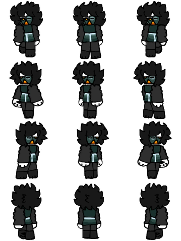 Tfw when you make an entire sprite sheet for a roblox game you rarely ...