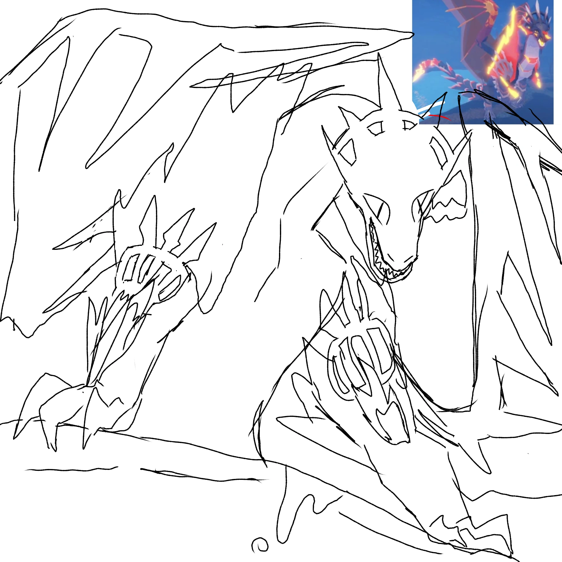 parahexillian x queen battle winner art wip author Para has so many ...