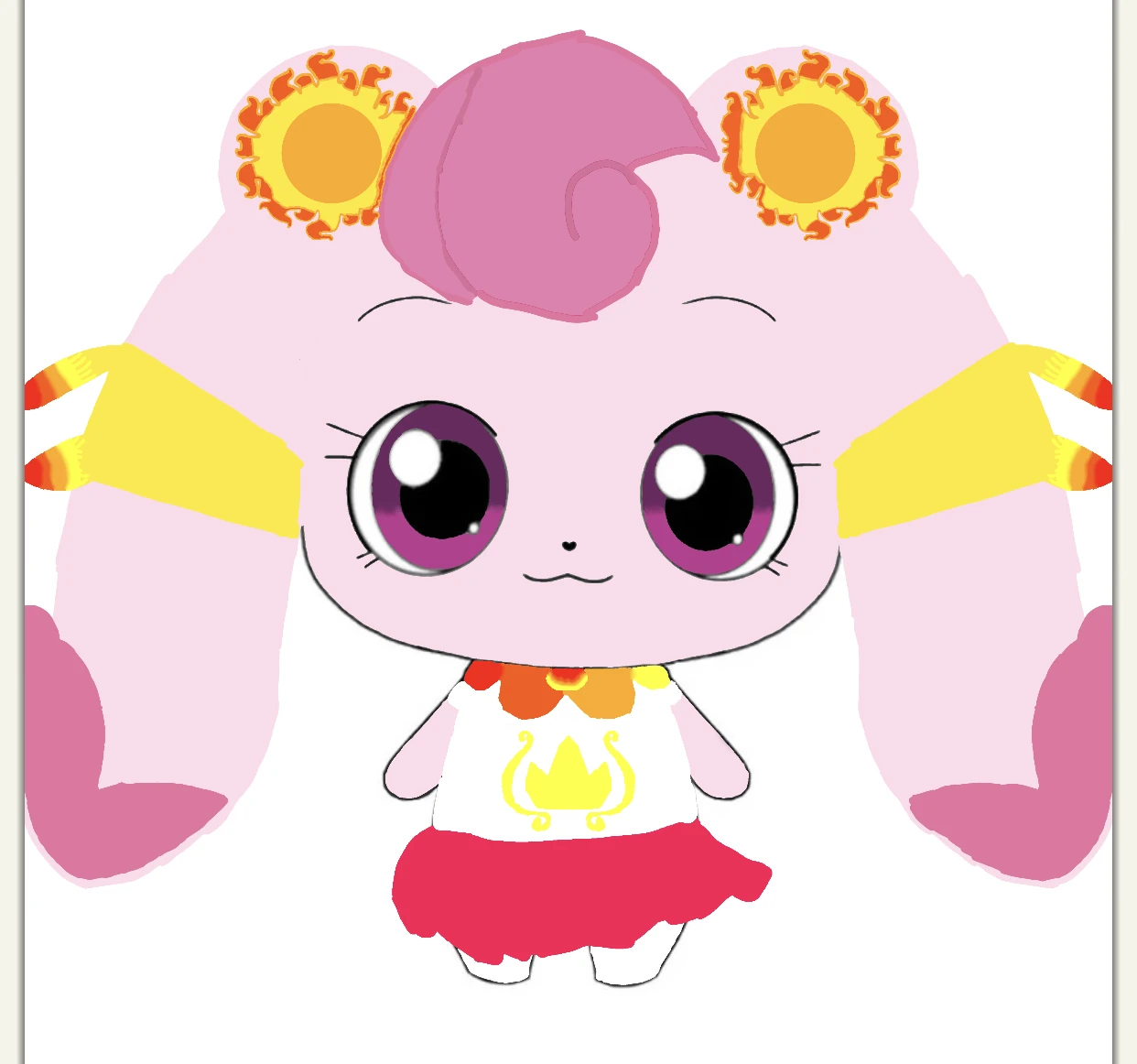 I tried to make a summer hearts ping design Sorry if it looks a bit bad ...