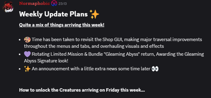 Weekly Update Stuff! | Fandom