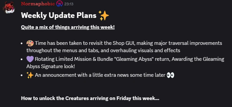 Weekly Update Stuff! | Fandom