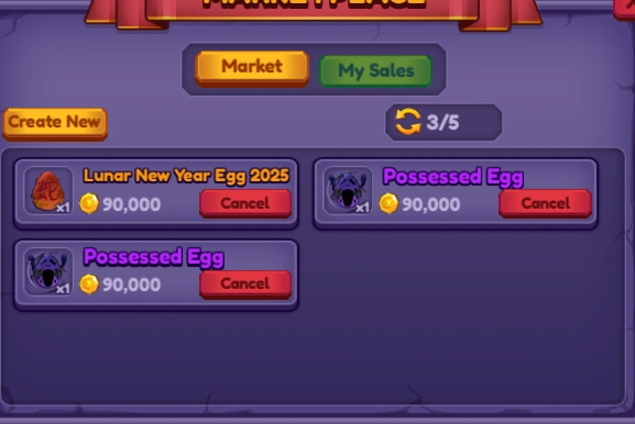 selling 2 possessed eggs and 1 lunar egg for 270k | Fandom