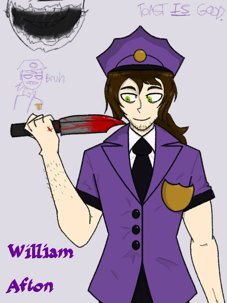 I guess in my head canon, William Afton/Purple Guy would look like a ...