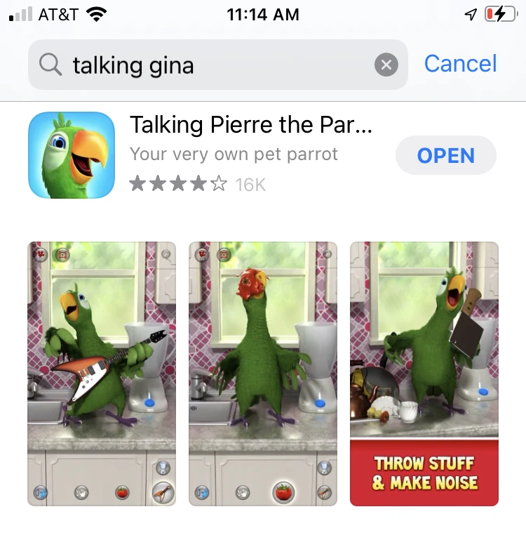 What happened to talking Gina? There’s only Pirerre | Fandom