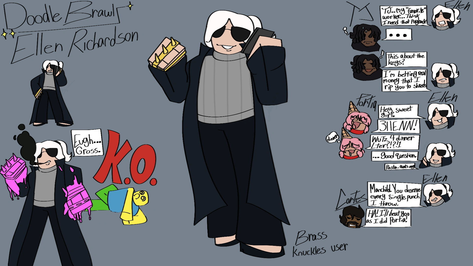 Fighting Game AU || Ellen | Fandom