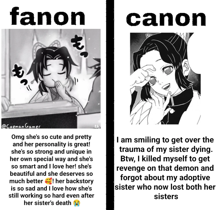 Make a canon vs fanon character chart to see how mischaracterized your ...