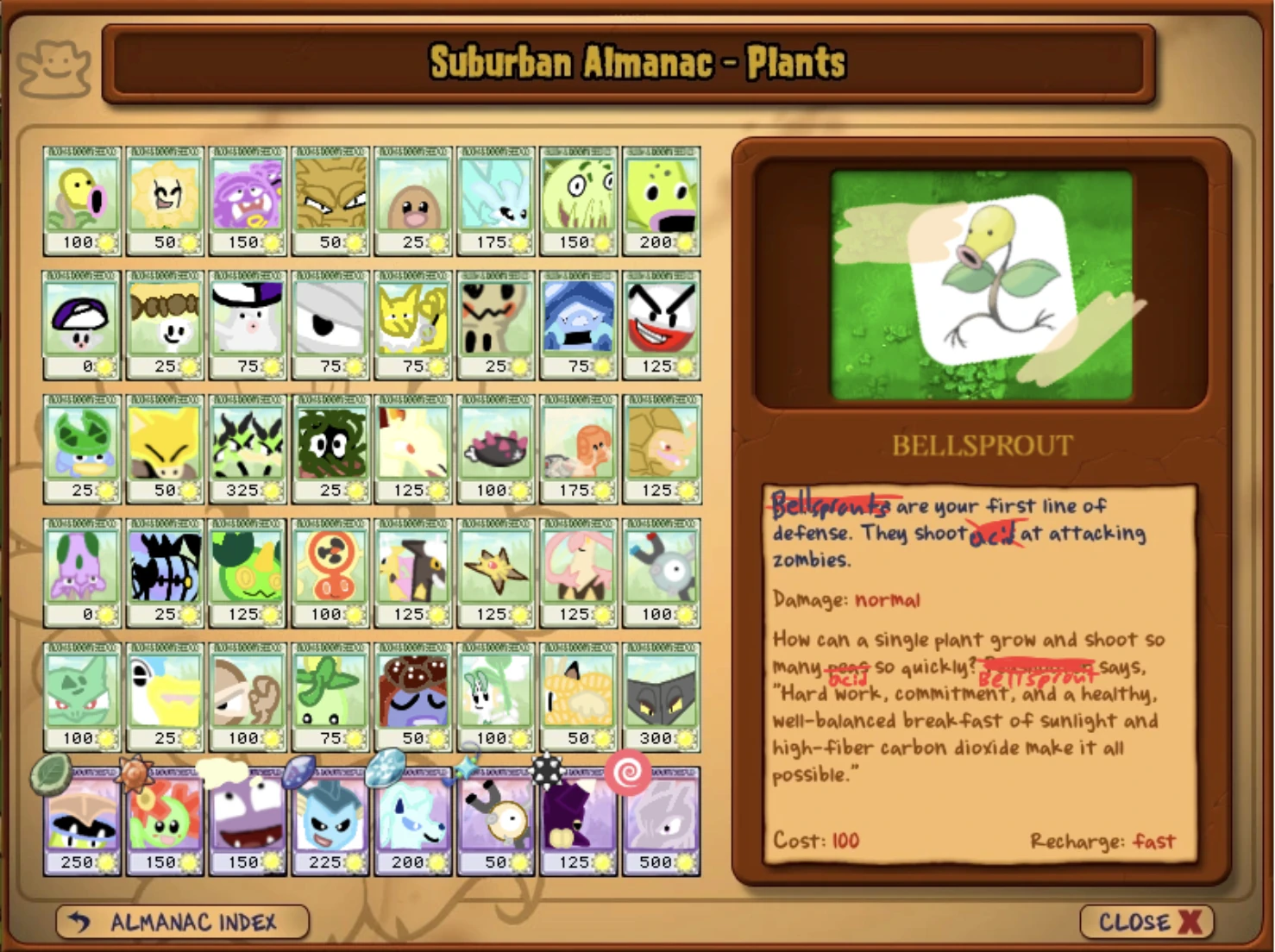 Every PvZ Plant as Pokémon! | Fandom