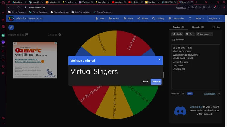 What's your favorite song of [insert Wheel of Names] | Fandom