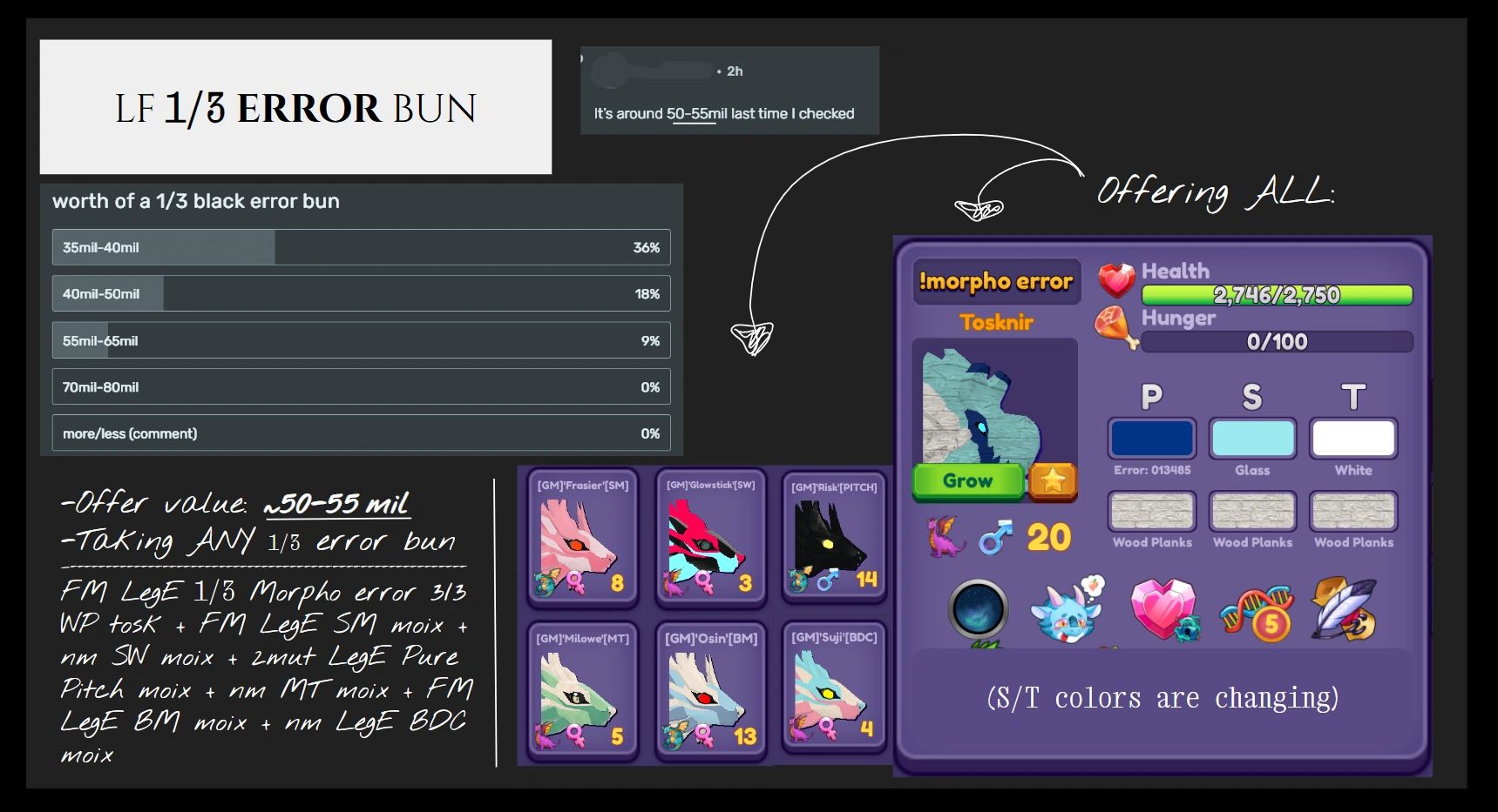 LF 1/3 error bun + seeing offers on 1/3 black error roc | Fandom