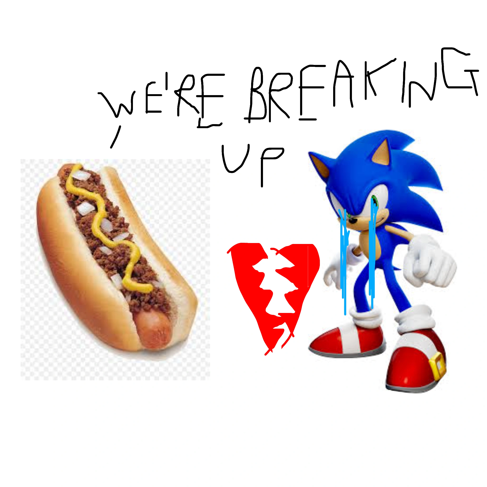 Chilli dog breaks up with sonic | Fandom