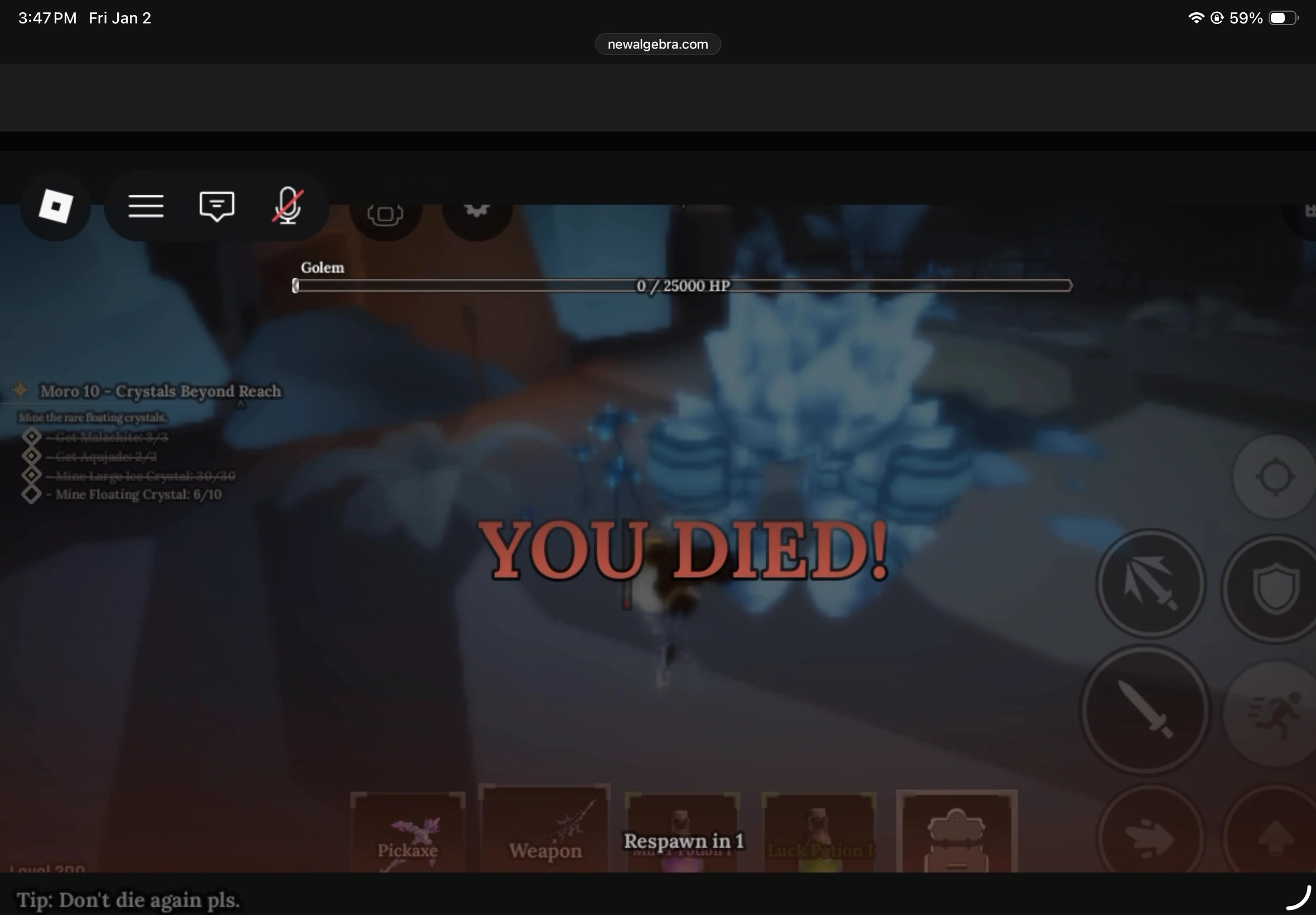 Rare death screen | Fandom
