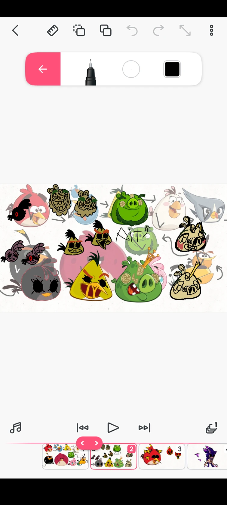 Barely updated designs of the Angry Birds triple trouble also I added ...