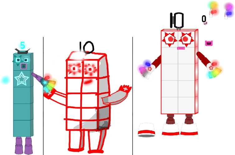 Probably the last of all the robotic Numberblocks, that I will make ...