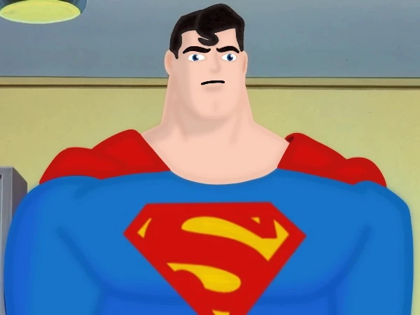 Redrawn STAS screenshot of Superman | Fandom