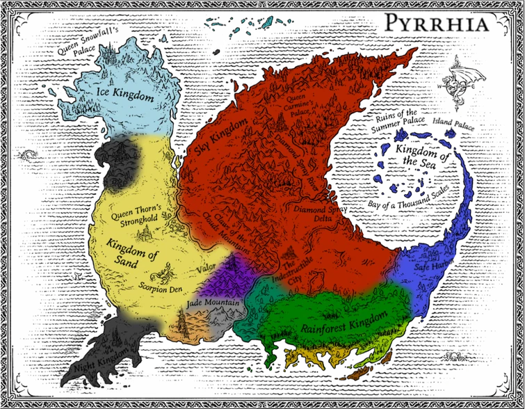 All of my Pyrrhia AU maps for your use. | Fandom