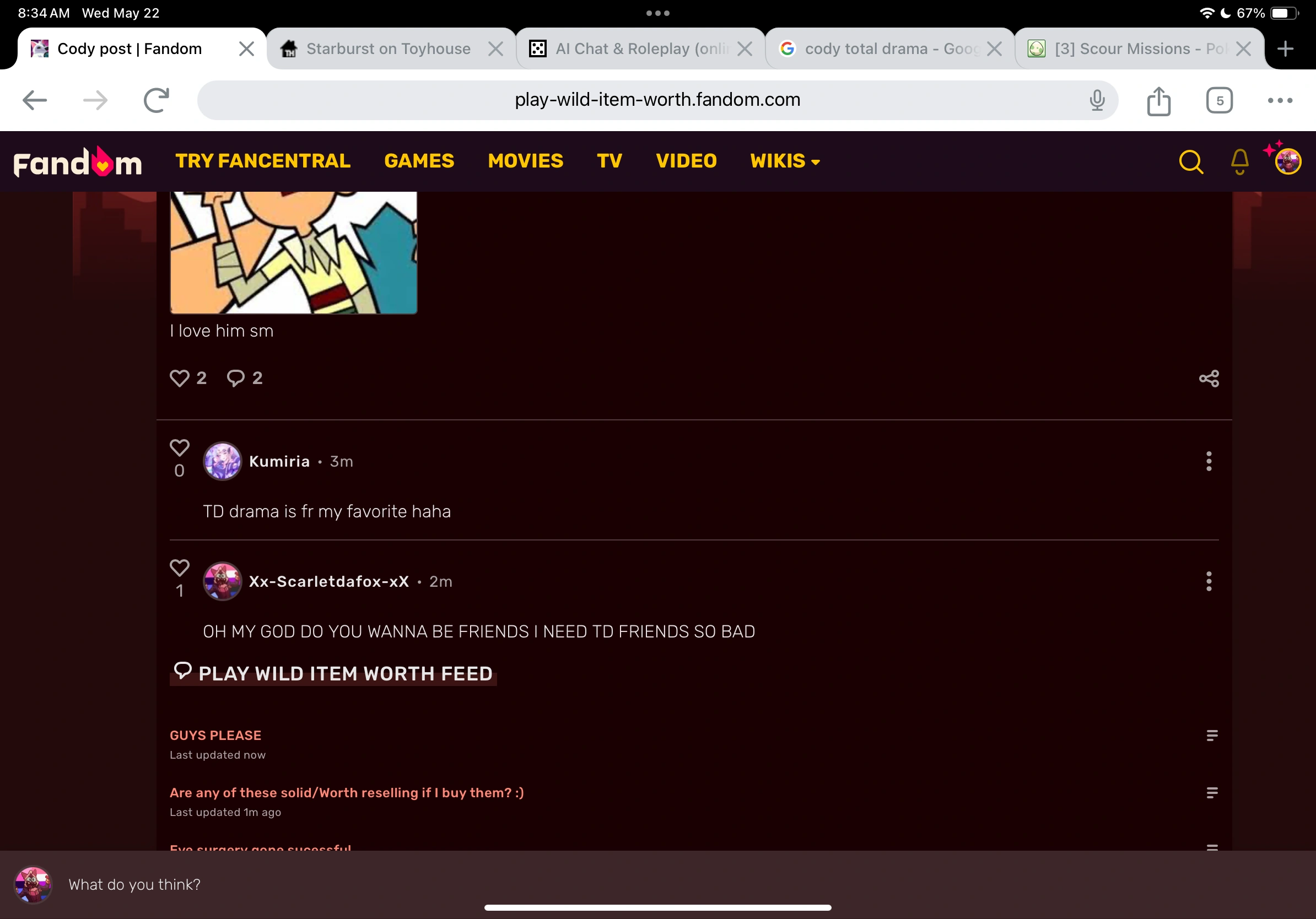 My fandom broke help | Fandom