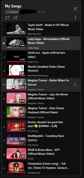 My current playlist | Fandom