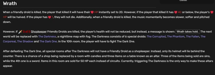 Wrath section in friendly droid page | Fandom